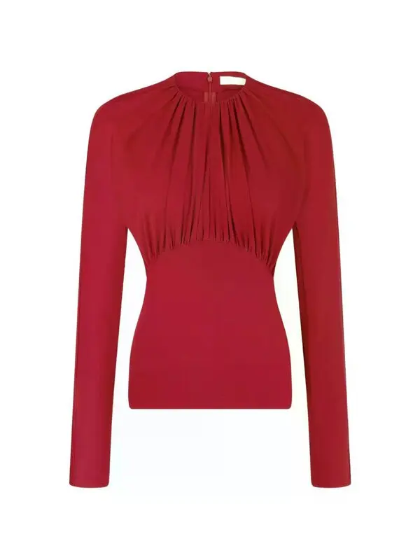 Rabanne Long-sleeve Blouse - Red