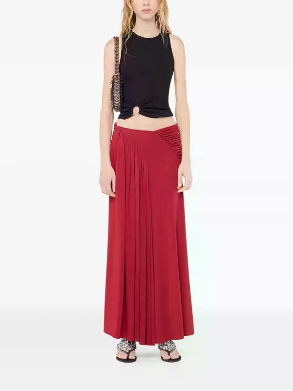 Rabanne Ruched Maxi Skirt