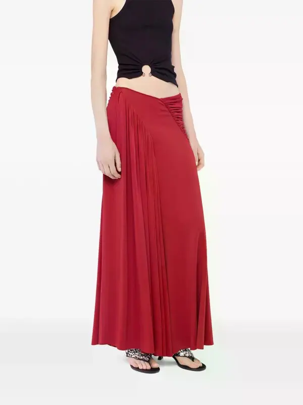 Rabanne Ruched Maxi Skirt