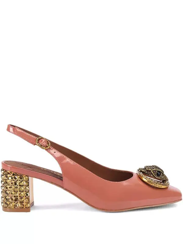 Kurt Geiger Chelsea Snake-detail Pumps - Pink