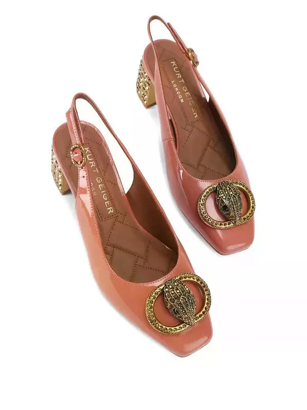 Kurt Geiger Chelsea Snake-detail Pumps - Pink