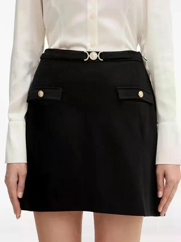 Guess Mini Skirt With Buckle And Pockets