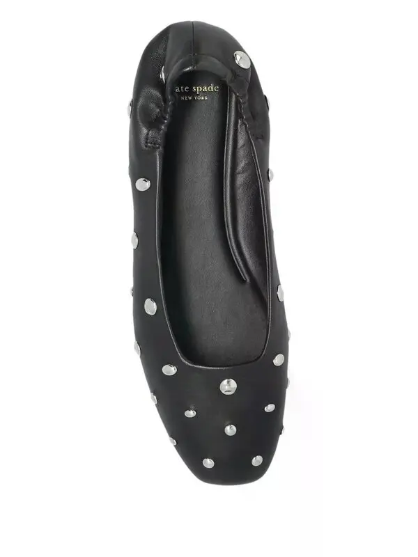 Kate Spade New York Stud-embellished Ballet Flats - Black