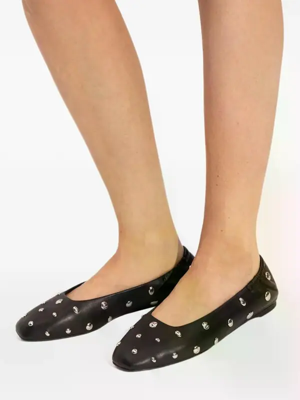 Kate Spade New York Stud-embellished Ballet Flats - Black