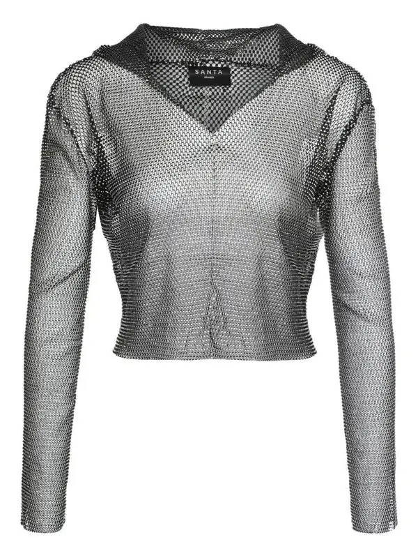 SANTA BRANDS Hooded Top With Mesh Detail