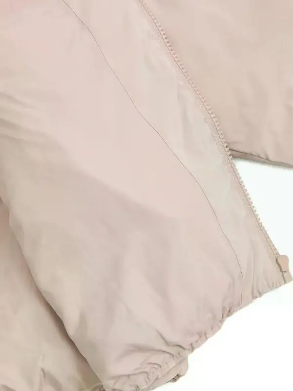 Guess Logo Stripe Puffer Jacket - Neutrals