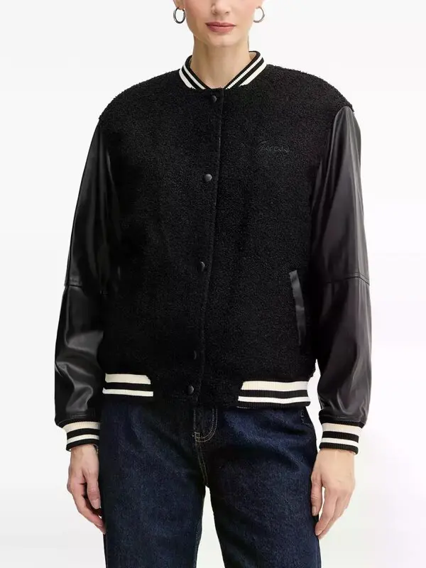 Guess Contrasted-sleeve Bomber Jacket