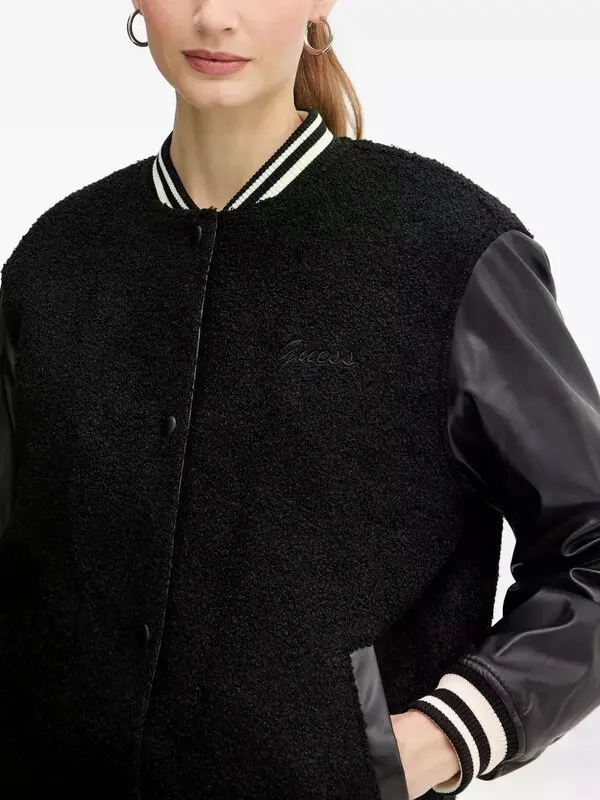 Guess Contrasted-sleeve Bomber Jacket