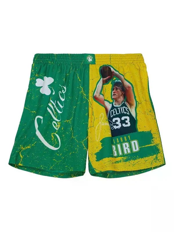 Mitchell & Ness Larry Bird Boston Celtics Hardwood Classics Shorts - Green