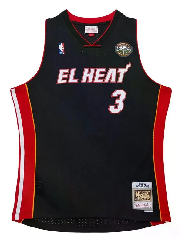 Mitchell & Ness Dwyane Wade Miami Heat 2008-09 Jersey - Black