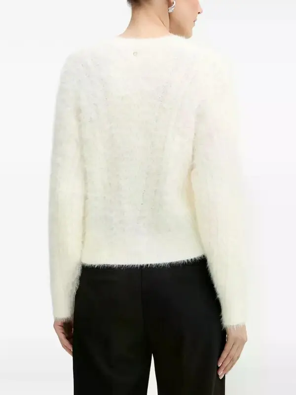 Guess V-neck Cardigan - White