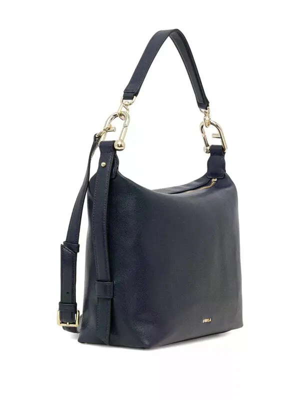 Furla Leather Hobo Crossbody Bag - Blue