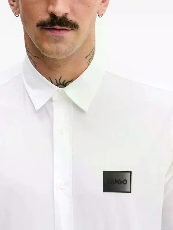 Hugo Logo-patch Button-up Shirt