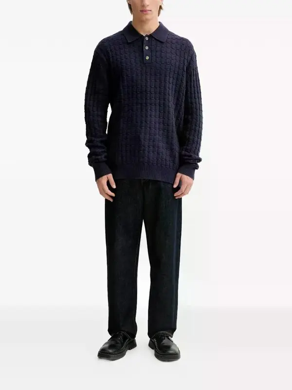 LES DEUX Gustav Polo-collar Sweater