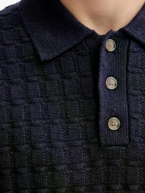 LES DEUX Gustav Polo-collar Sweater