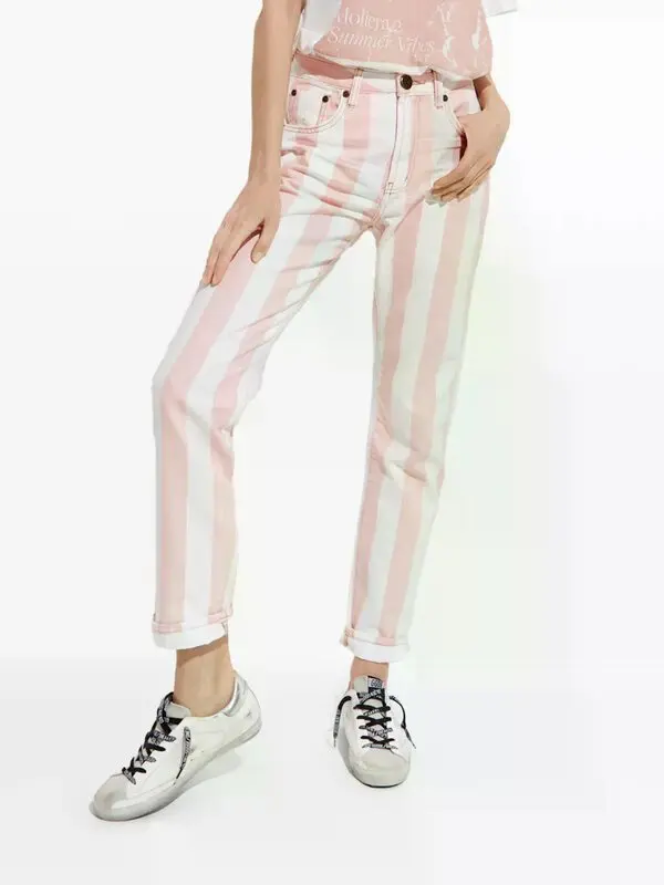 ONETEASPOON X Moliera 2 Striped Straight Jeans