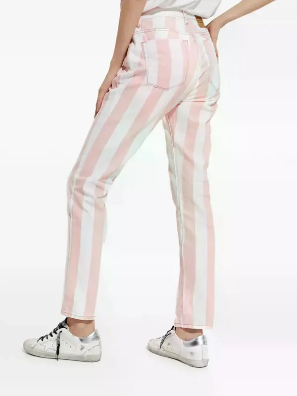 ONETEASPOON X Moliera 2 Striped Straight Jeans