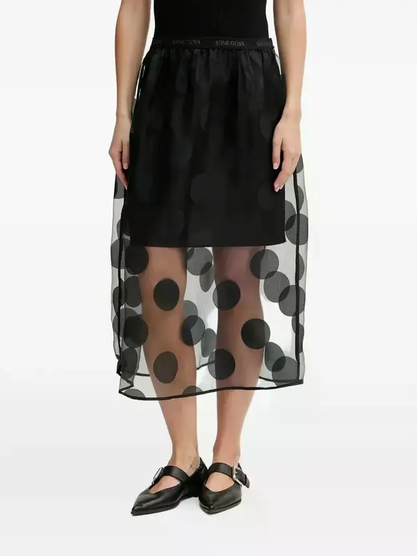 Stine Goya Polka-dot Midi Skirt