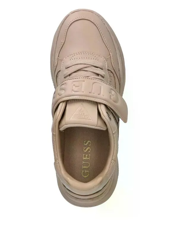 Guess Helinn Embossed Strap Sneakers
