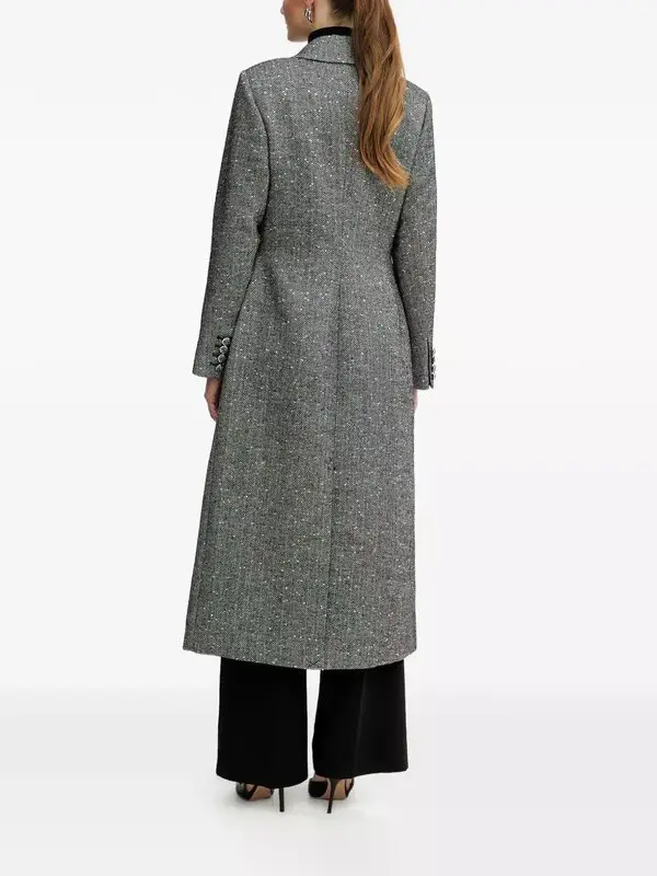 Guess Herringbone Long Coat