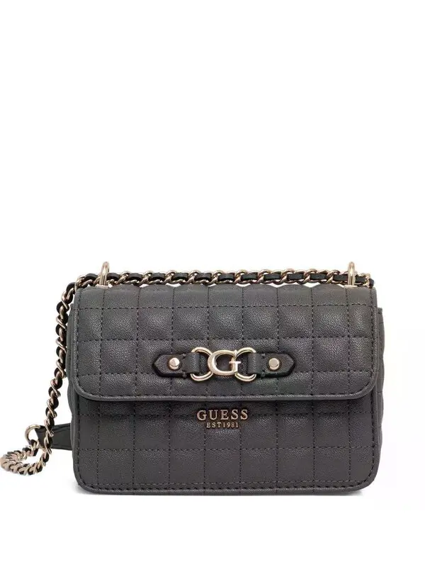 Guess Nadira Quilted Cross Body Bag - Grey