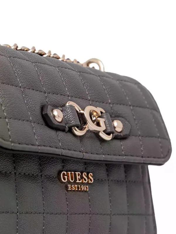 Guess Nadira Quilted Cross Body Bag - Grey