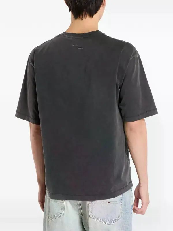 Filling Pieces Boxy Embroidered T-shirt - Grey
