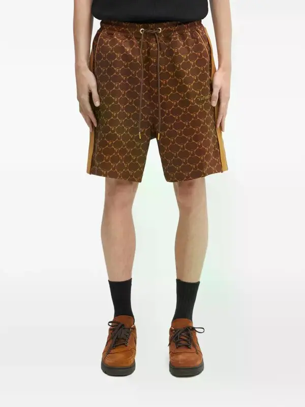 A BATHING APE Printed Side-stripe Shorts