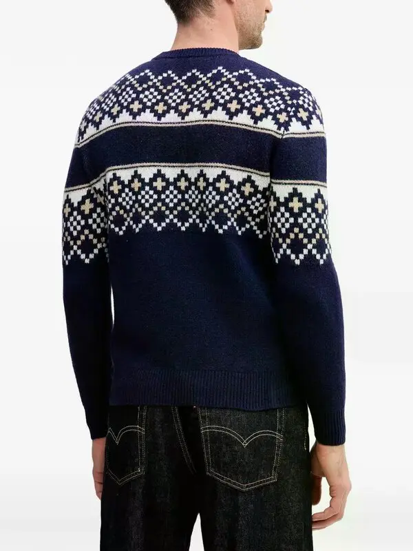 Guess Fair Isle Round Neck Sweater