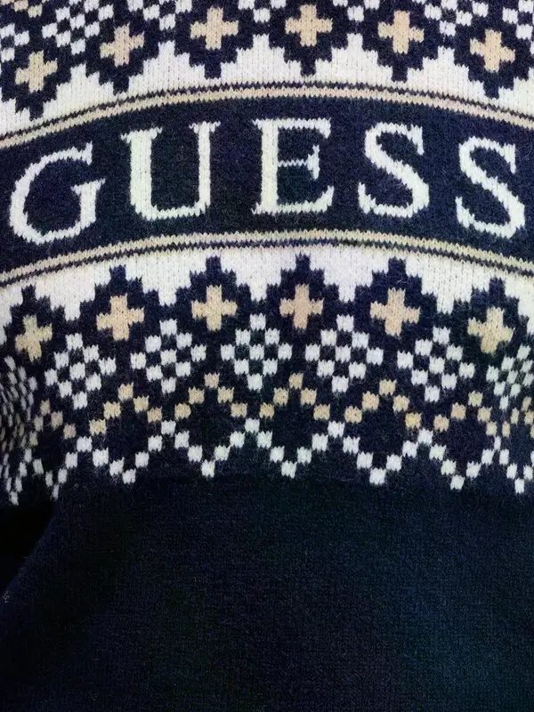 Guess Fair Isle Round Neck Sweater