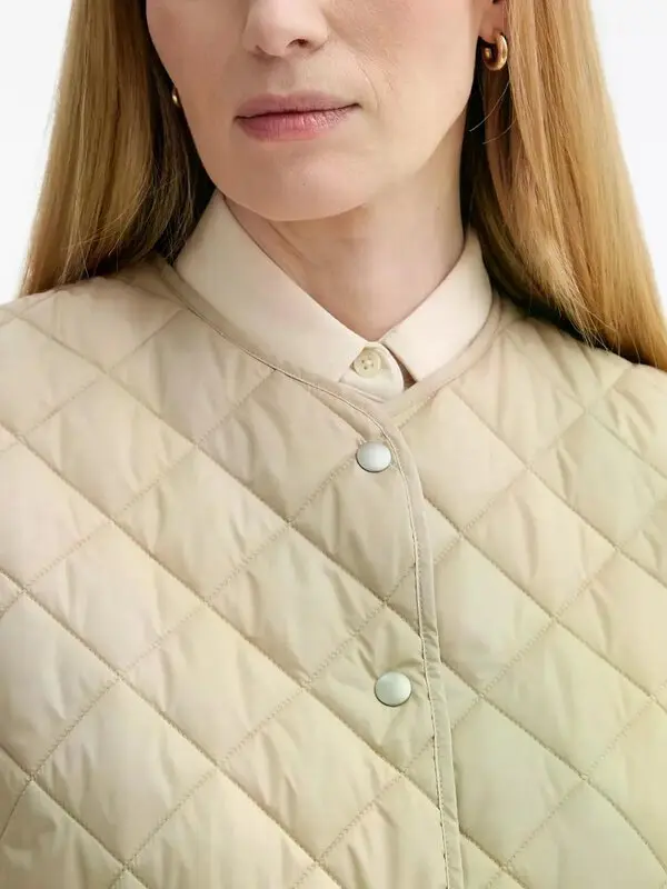 Marc O'polo Quilted Buttoned Gilet - Neutrals