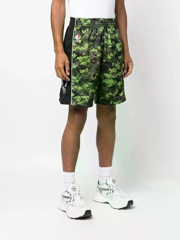 Mitchell & Ness Camouflage-print Track Shorts