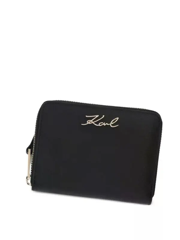 Karl Lagerfeld Logo Zip Wallet