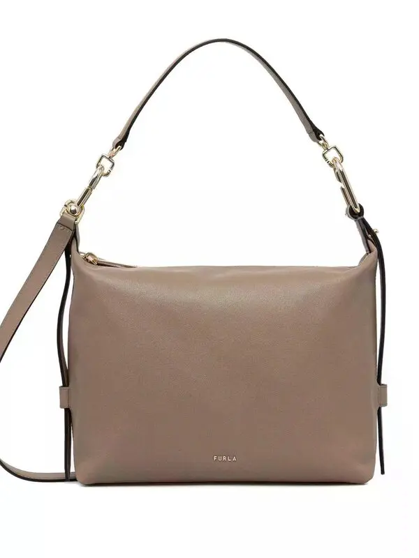 Furla Leather Hobo Crossbody Bag - Neutrals