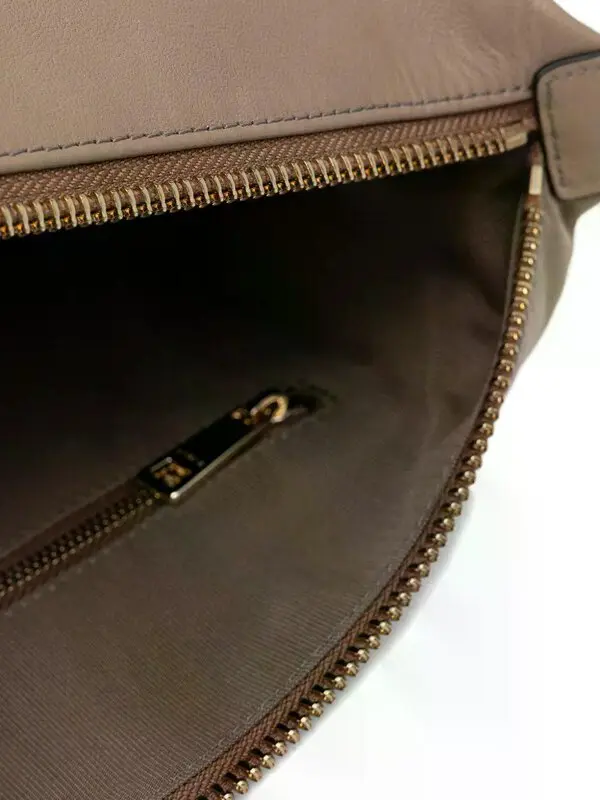Furla Leather Hobo Crossbody Bag - Neutrals