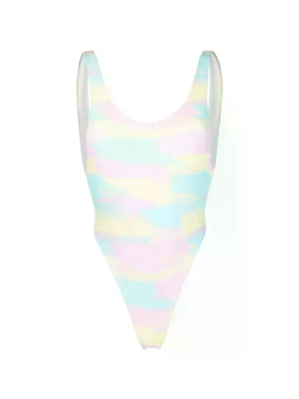 REINA OLGA Tie-dye One-piece Swimsuit - Pink