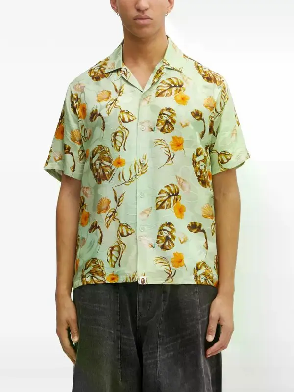 A BATHING APE Floral Short-sleeve Shirt
