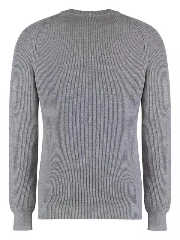MOORER Ribbed Crew-neck Sweater