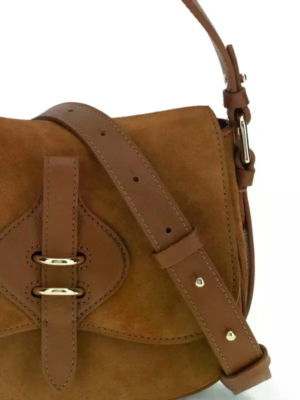 COCCINELLE Mavery Suede Tote Bag - Brown