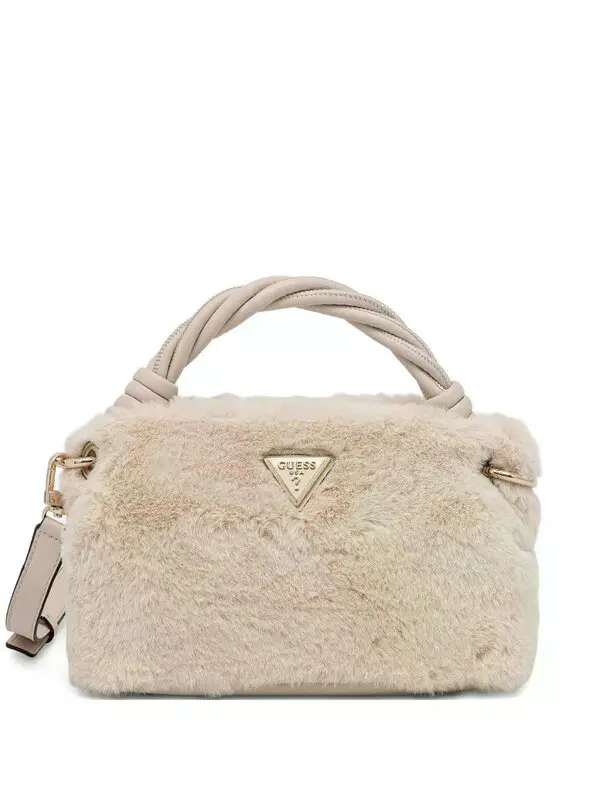 Guess Shaida Logo-detail Tote Bag - Neutrals