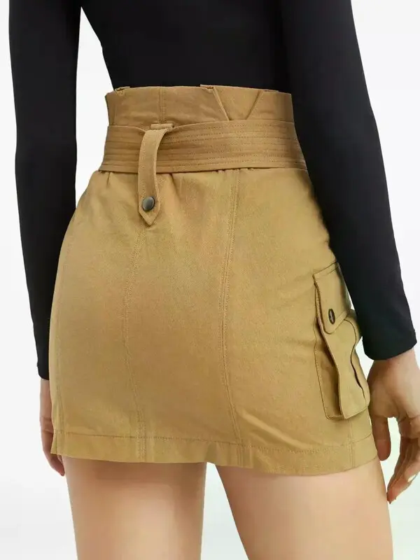SEROYA Cargo Belt Mini Skirt