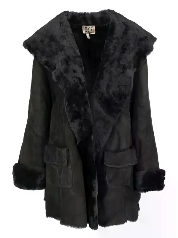 MONDRAIN Shearling Open-front Jacket