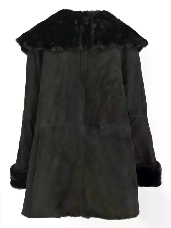 MONDRAIN Shearling Open-front Jacket