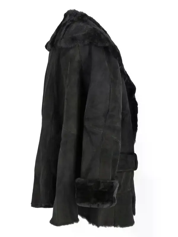 MONDRAIN Shearling Open-front Jacket