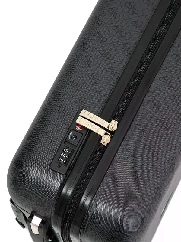 Guess Monogram Pattern Luggage