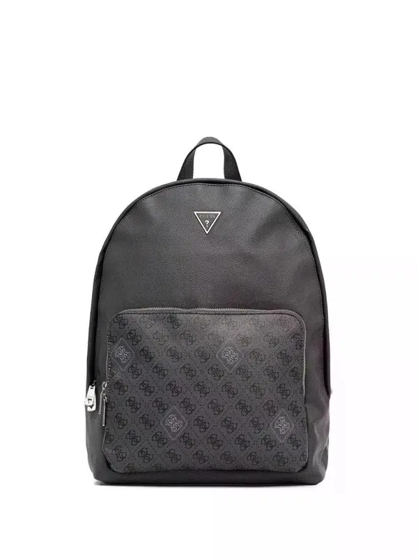 Guess Triangle Logo Pattern Backpack - Grey