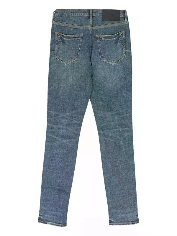 PURPLE BRAND Coated Slim-fit Jeans - Blue