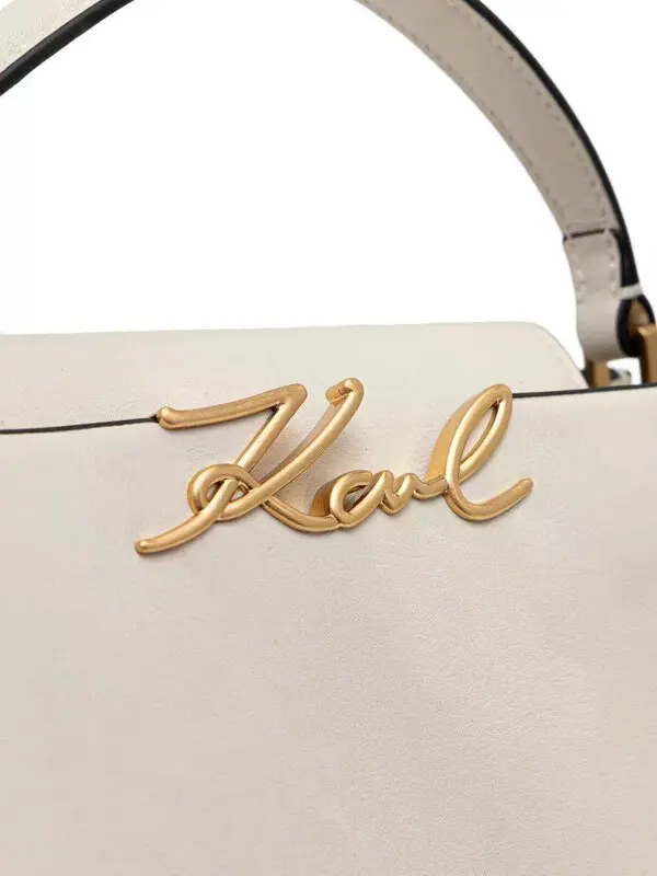 Karl Lagerfeld Logo Top-handle Tote Bag