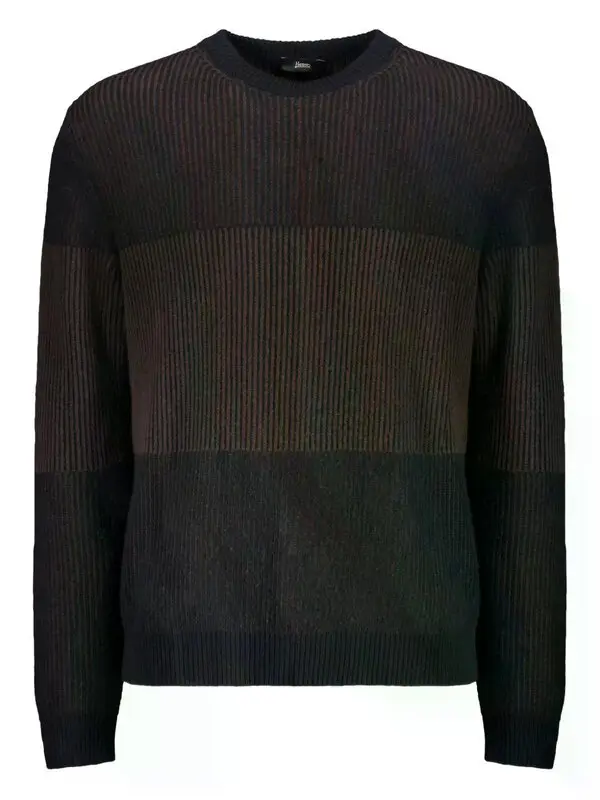 Herno Ribbed Color-block Sweater
