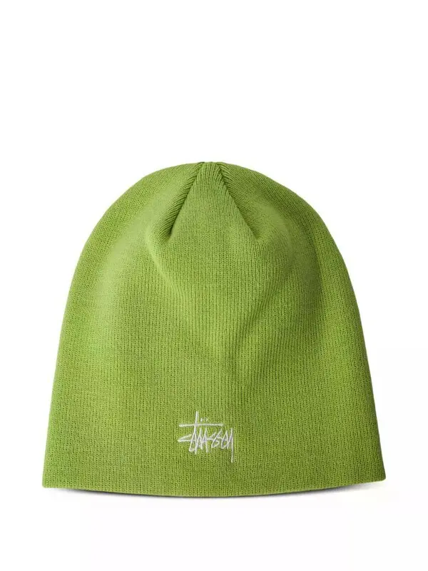 StÜssy Logo-embroidered Beanie - Green
